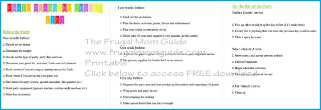 5 Tips for Planning Your Kids' Birthday Party - The Frugal Mom Guide